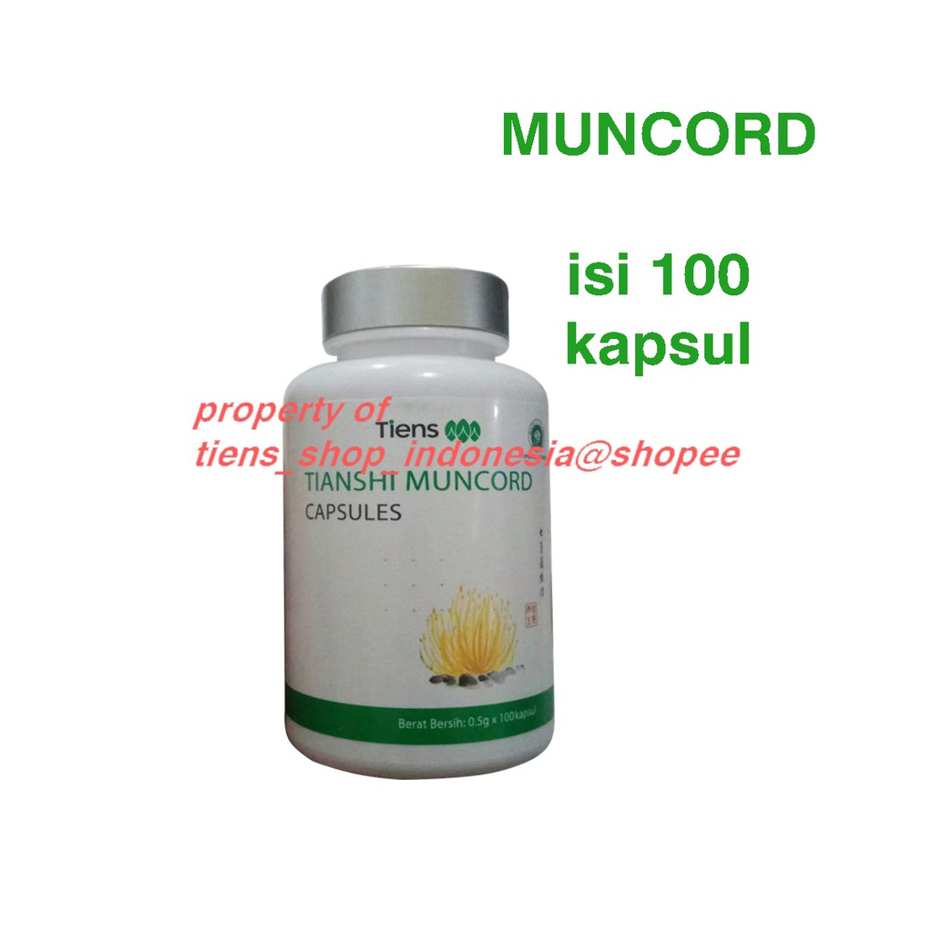 Jual TIENS MUNCORD CORDYSEP DARI RESEP KERAJAAN TIONGKOK ISI 100 KAPSUL ...