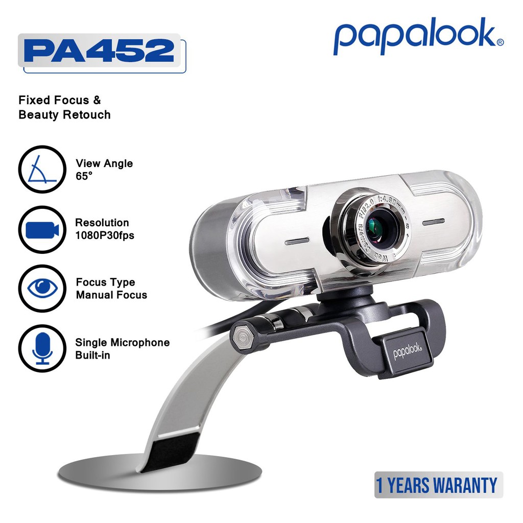 Jual Papalook PA452 Webcam 1080P Full HD PC Skype Camera | Shopee Indonesia