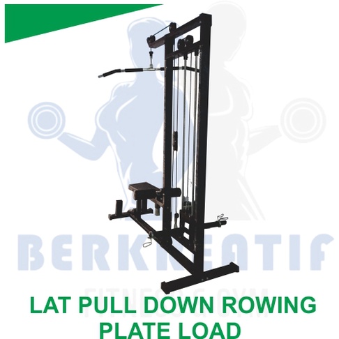 Jual Alat Fitness Lat Pull Down Rowing Plate Load | Shopee Indonesia