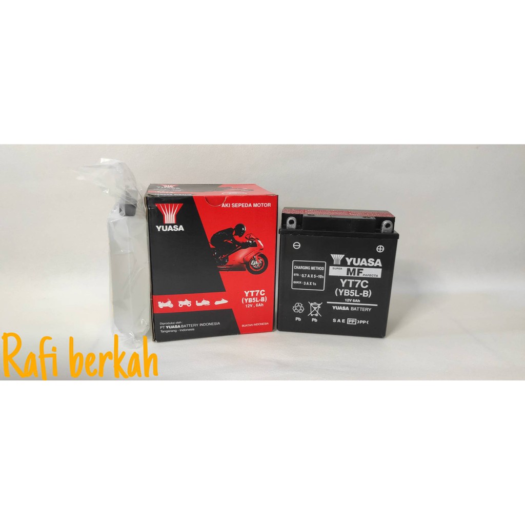 Jual Aki motor Yamaha Mio Sporty,Mio Smile YT7C / GM5Z Yuasa Accu kering | Shopee Indonesia