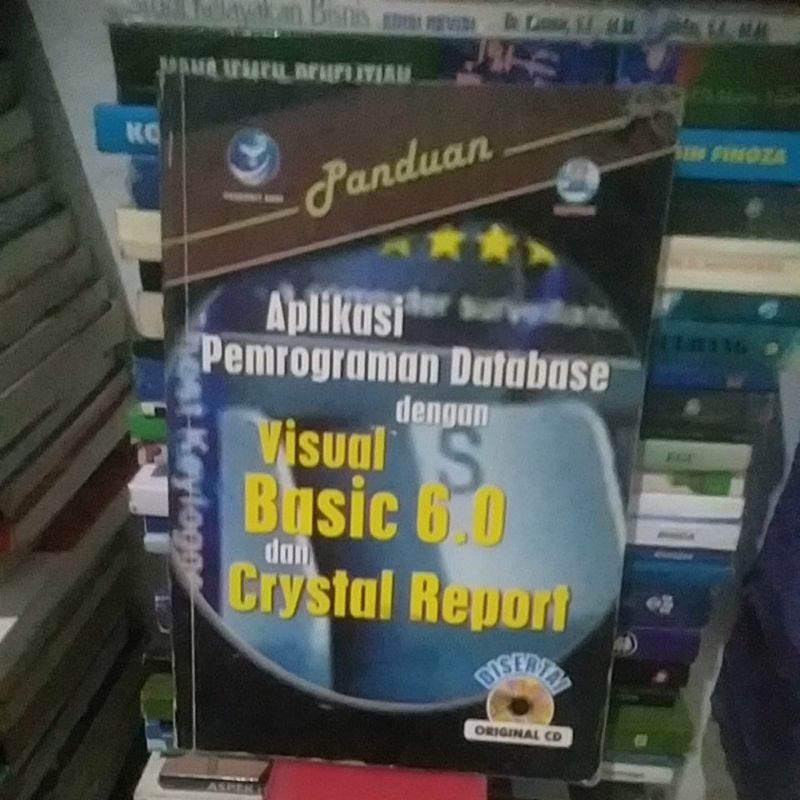 Jual aplikasi pemrograman database dengan visual basic 6.0 dan crystal report | Shopee Indonesia