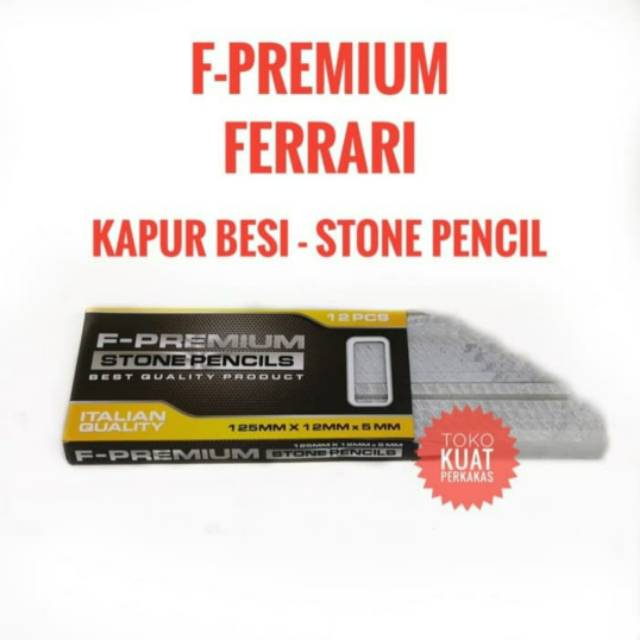 Jual Ferrari F premium, kapur besi pencil stone spidol besi 12 pcs Indonesia|Shopee Indonesia