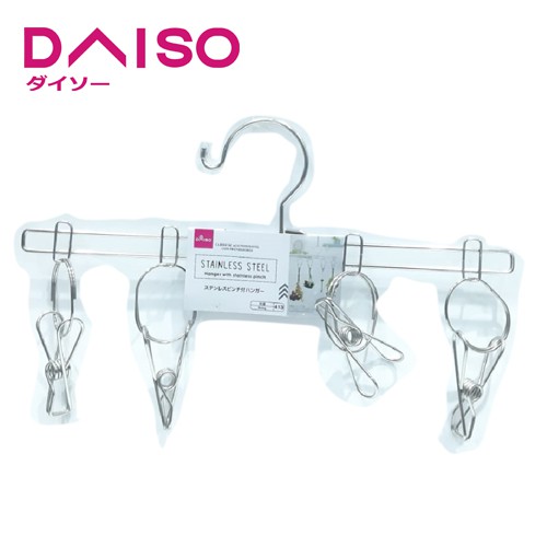 Jual Daiso Hanger with stainless pinch | Shopee Indonesia
