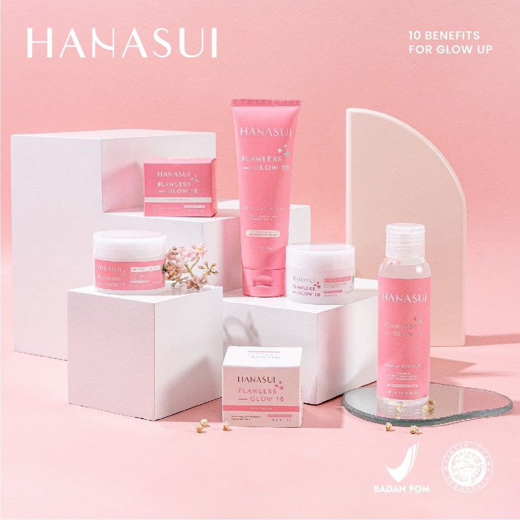 Jual HANASUI FLAWLESS GLOW 10 SERIES ( GLOWING FACE ) | Shopee Indonesia