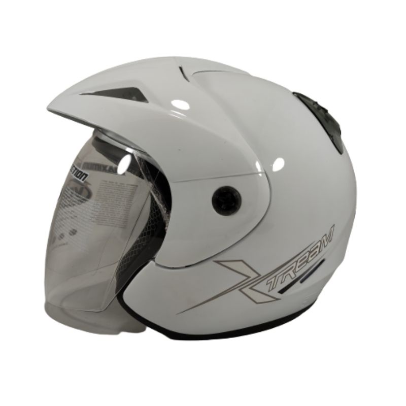 Jual HELM VOG EXTREAM SOLID WHITE | Shopee Indonesia