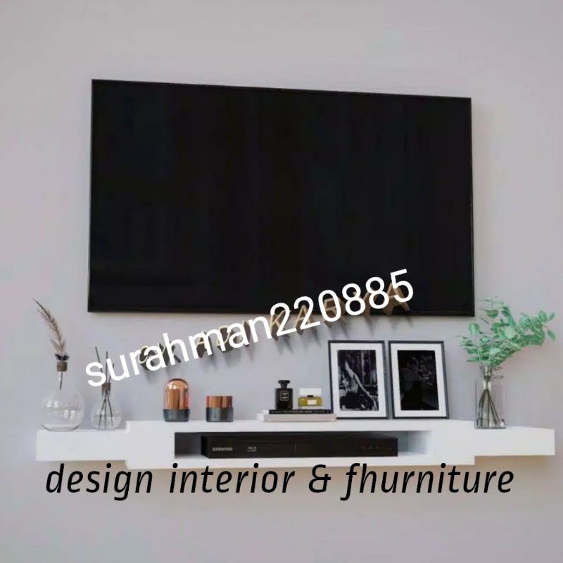 Jual rak tv gantung minimalis total ukuran P. 120 cm x (L.20 dan L. 25 ...
