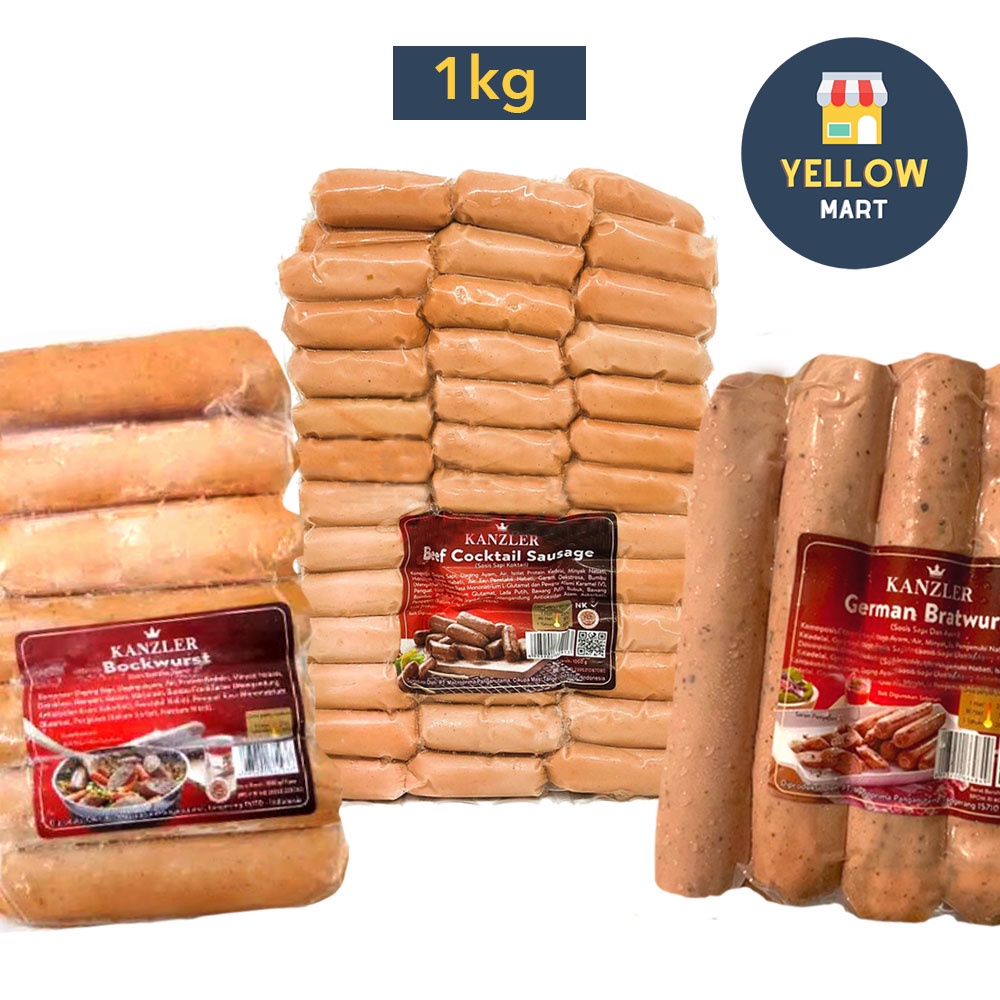 Jual Kanzler Sosis Variasi Beef Cocktail, Bockwurst, Cheese Cocktail ...