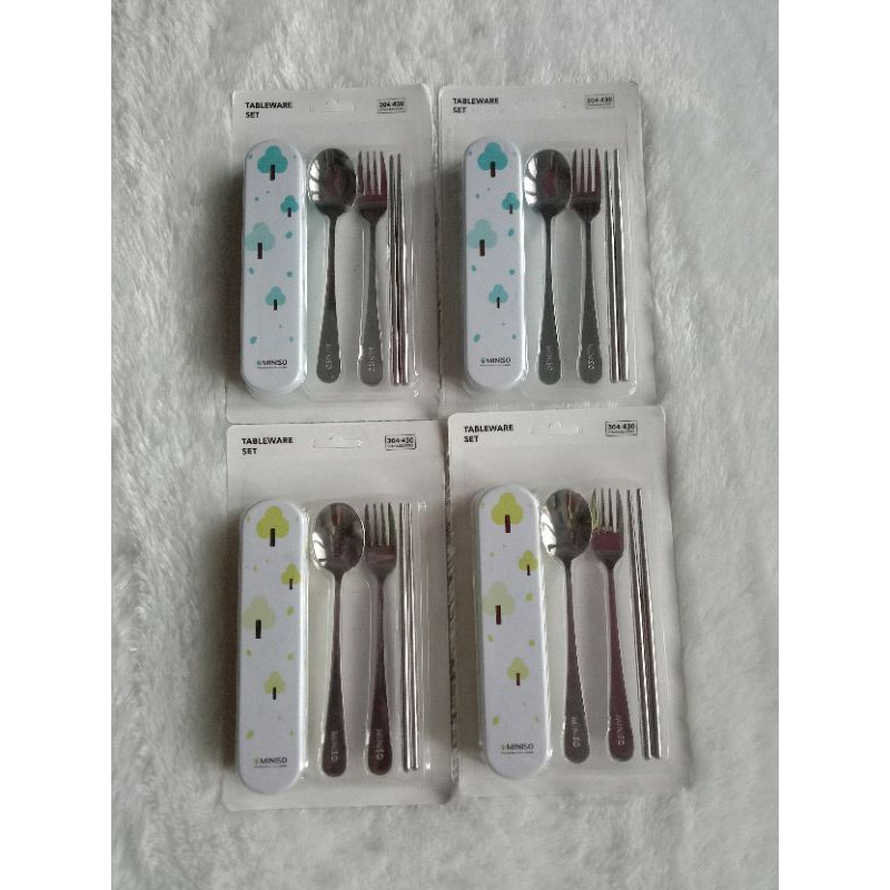 Jual sendok set cutlery set miniso | Shopee Indonesia