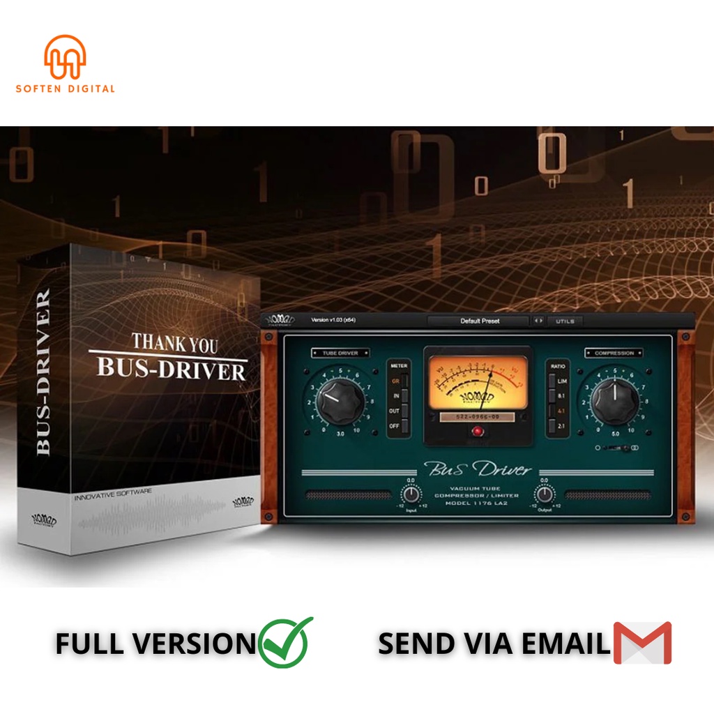 Jual Nomad Factory Bus Driver v1 VST Plugin optical compressor that ...