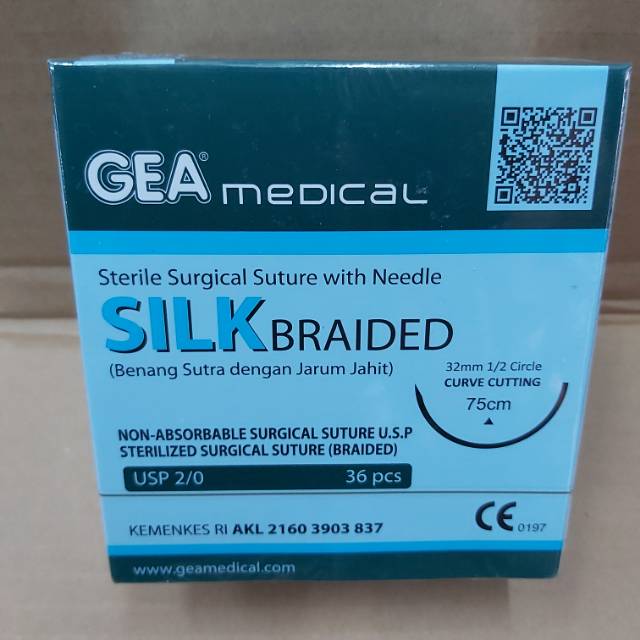 Jual Benang SILK braided 2/0 3/0 with needle isi 36pcs | Shopee Indonesia