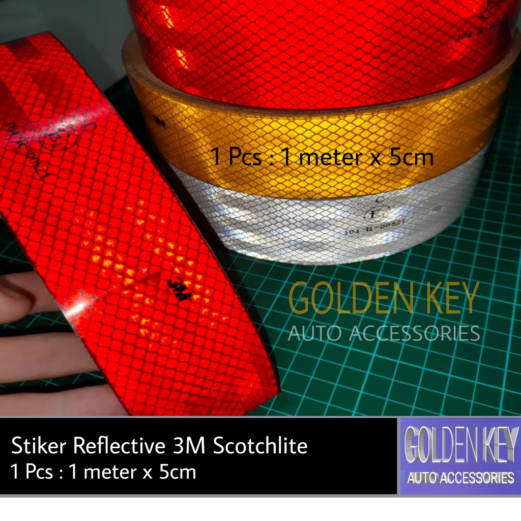 Jual Stiker Reflective 3M Stiker Reflektor Mobil Box Kir Dishub @1 ...