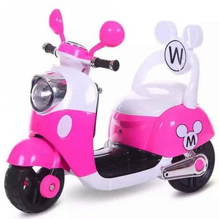 Jual Mainan Anak Motor Motoran Aki Scopy Mickey merah | Shopee Indonesia