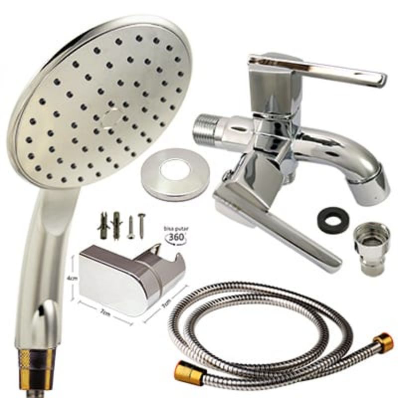 Jual Garansi 3 thn Kran Shower Japan Bonus Sambungan Selang besi ...