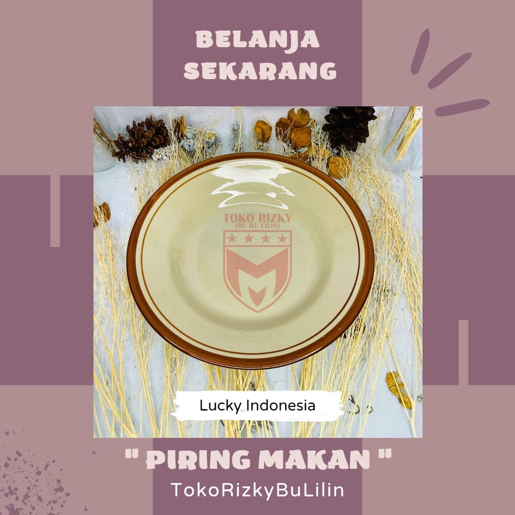 Jual Piring Makan / Piring Makan Coklat / Piring Keramik / Piring Lucky ... Jual Piring Makan / Piring Makan Coklat / Piring Keramik / Piring Lucky ...