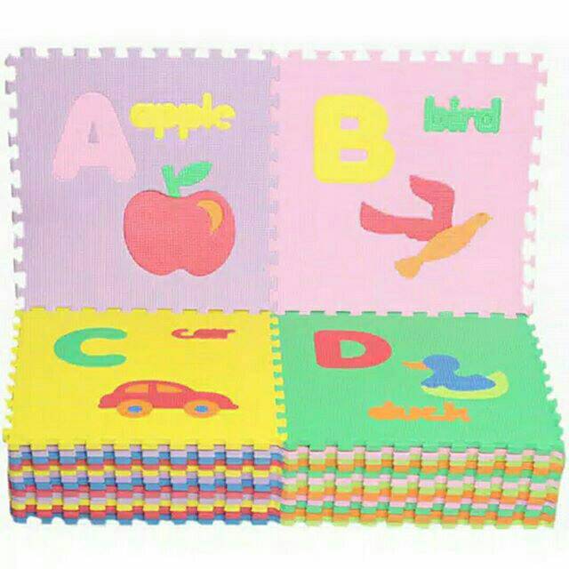 karpet matras Evamat edumat huruf abjad alphabeth isi 26 lembar ...