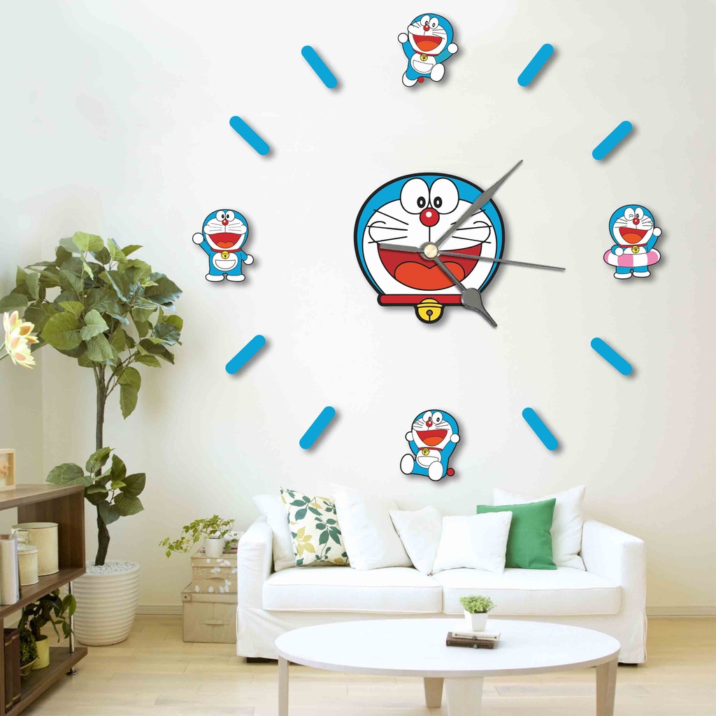 Jual Jam Dinding Besar Doraemon Lucu Ukuran Jumbo Tempel Dinding Hiasan ...
