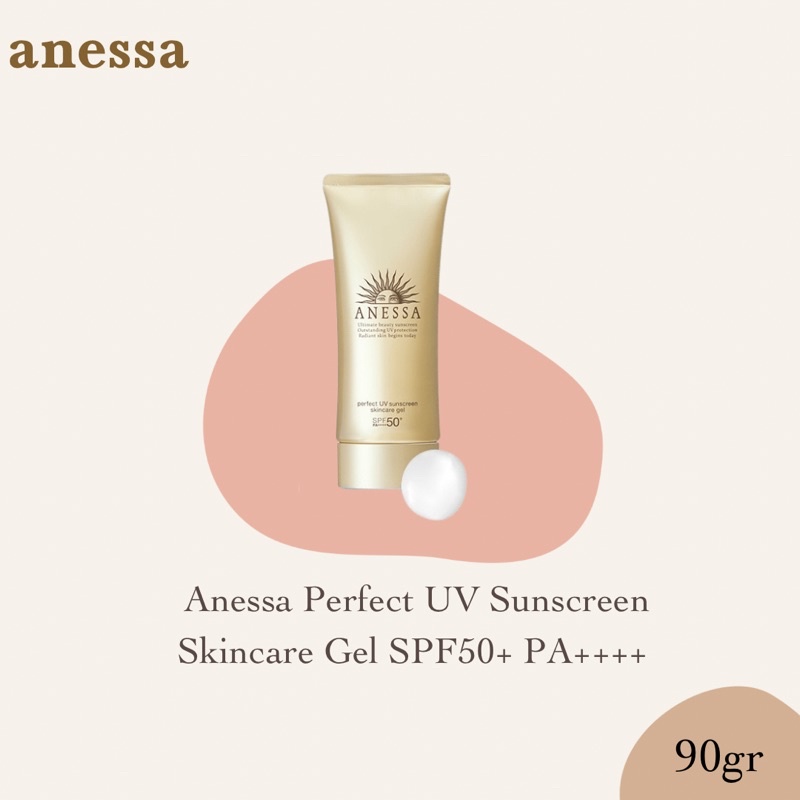 Jual Anessa Perfect UV Sunscreen Skincare Gel SPF50+ PA++++ Indonesia|Shopee Indonesia