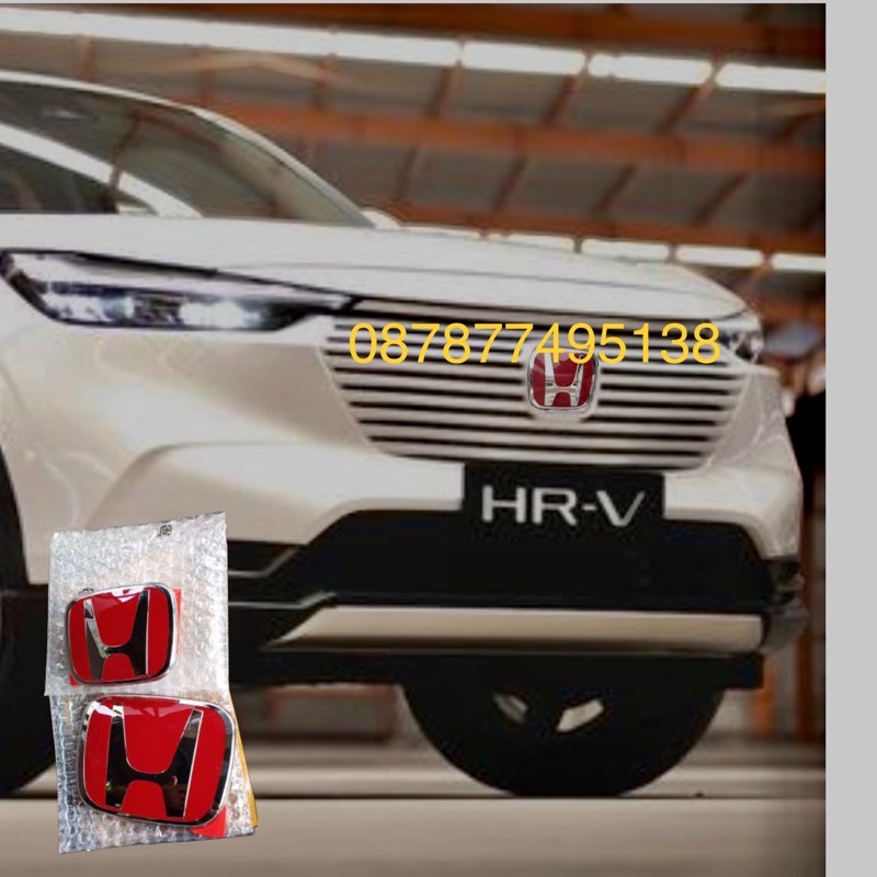 Jual Emblem red Honda new HRV 2022+ logo merah depan belakang steer ...