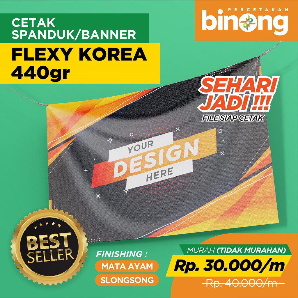 Jual CETAK BANNER SPANDUK FRONTLITE FLEXI CHINA/FLEXI KOREA | Shopee Indonesia