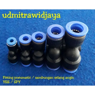 Jual Fitting pneumatic / sambungan selang klakson telolet model Y sambungan selang angin model ...