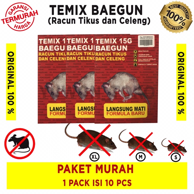 Jual Racun Temix Baegun Asli (1 Pack = 10 Pcs) | Shopee Indonesia