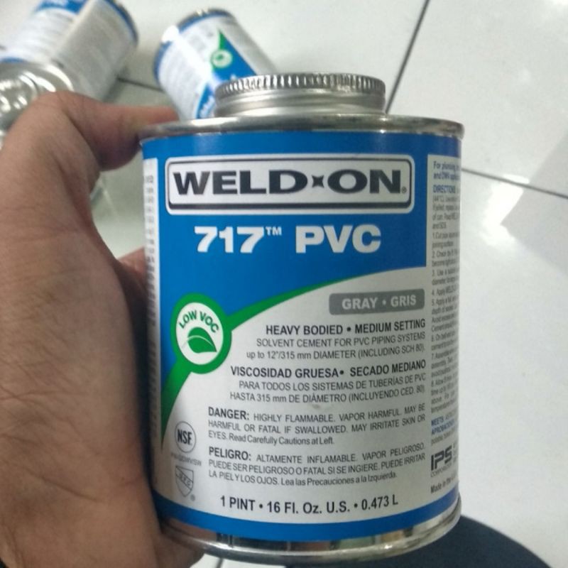 Jual WELD ON 717 PVC GLUE (Lem PVC Weld On 717) | Shopee Indonesia