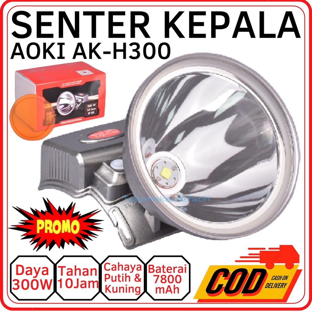 Jual Senter Kepala Led 300W - Senter kepala Anti Air 300W Senter Sorot Led Super Terang - Senter ...