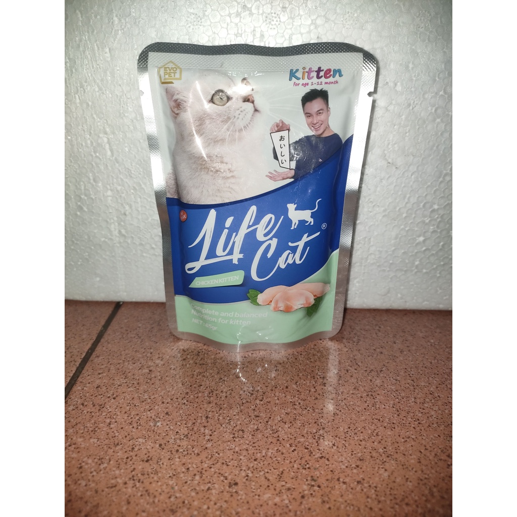 Jual Makanan Basah Kucing Life Cat Chicken Kitten 85gr | Shopee Indonesia
