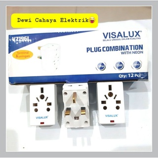 Jual Steker Serbaguna Kaki 3 Visalux V7196 / Colokan T Luar Negri ...