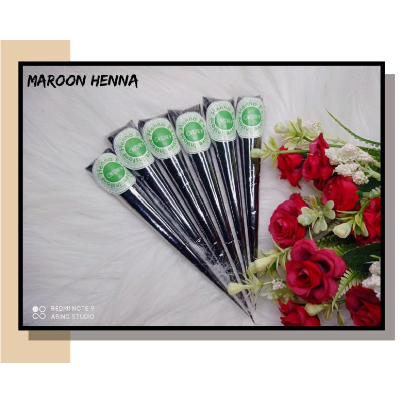 Jual Maroon Henna / Brown Premium Glory Instan Henna Inai Pengantin ...