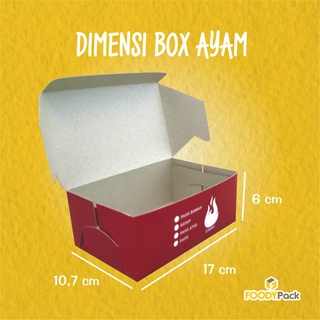 Jual [ PO ±14HARI ] LAMINASI - CUSTOM Dus fried chicken | Box ayam ...