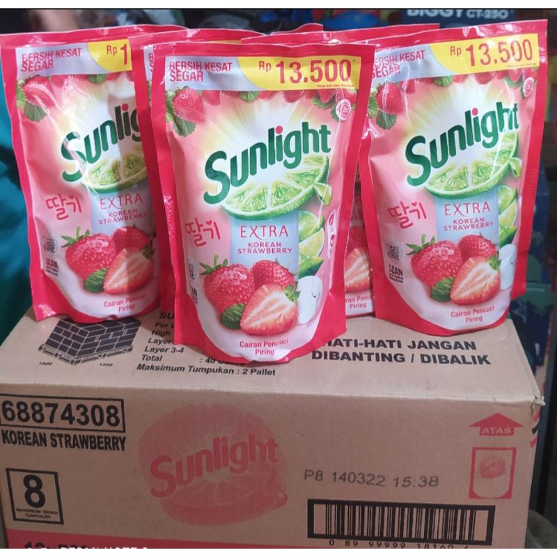 Jual Sunlight Extra Korean Strawbery 560ml | Shopee Indonesia