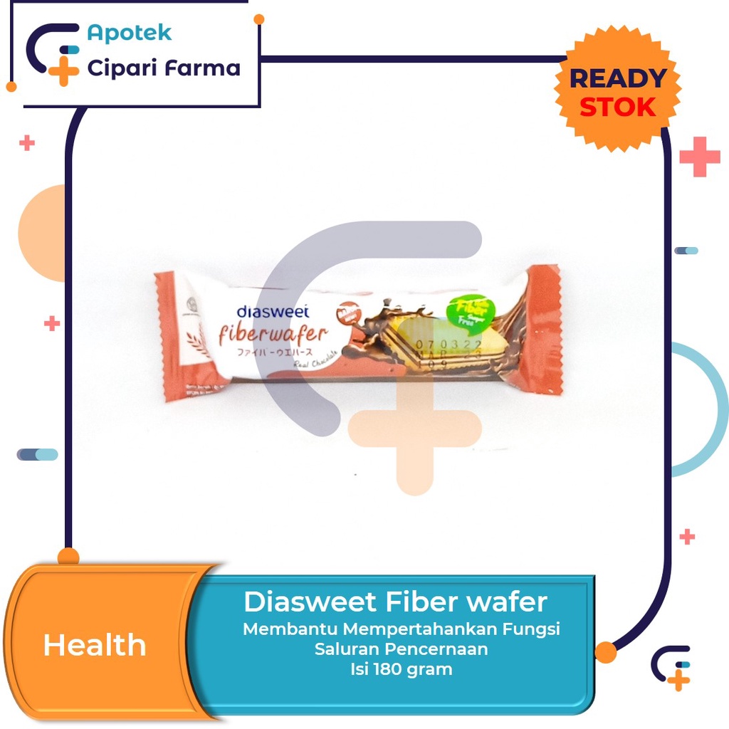 Jual Diasweet Fiberwafer Biskuit Wafer Diet Bebas Gula | Tinggi Serat ...