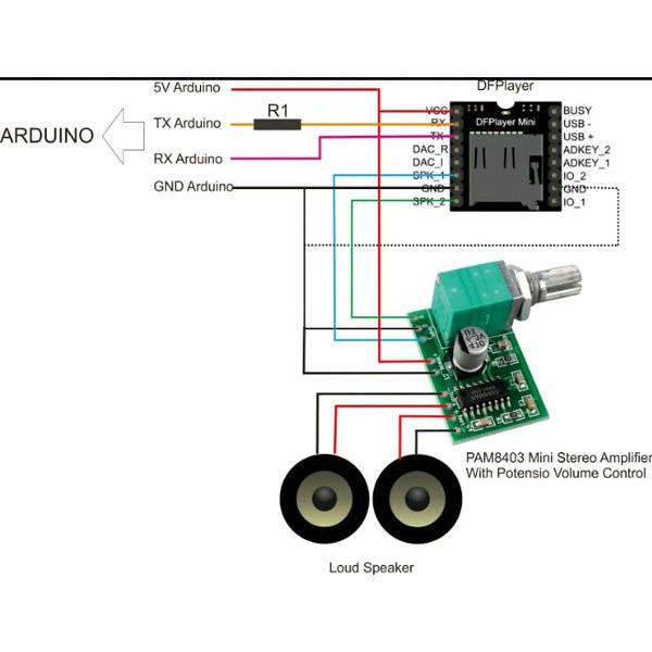 Jual DF mini mp3 player Arduino uno | Shopee Indonesia