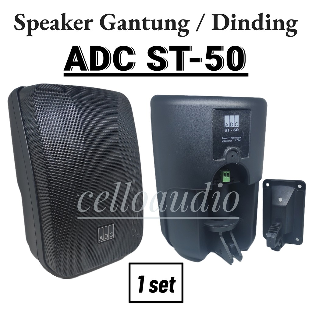 Jual Speaker Pasif ADC ST-50 (1 Set) Speaker Dinding ADC ST 50 Gantung | Shopee Indonesia