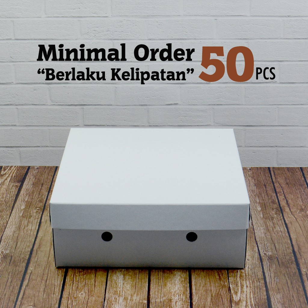 Jual Box Nasi / Dus Kotak Nasi Tebal Putih Ukuran 18 x 18 400 Gram ...