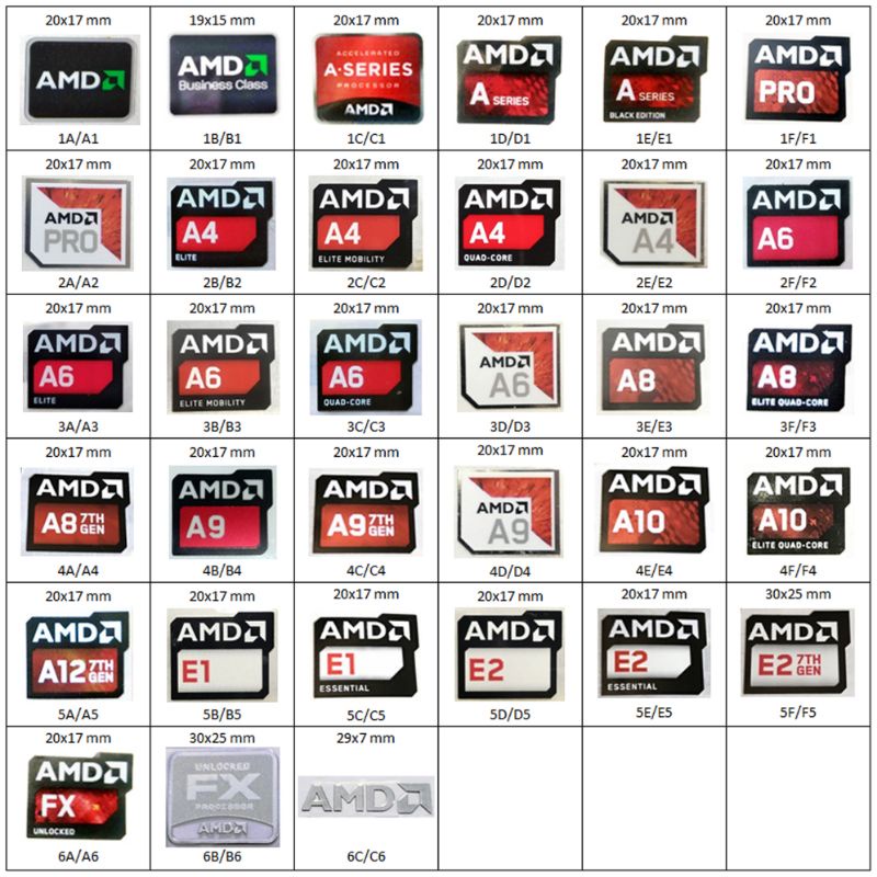 Jual Stiker Sticker AMD Original | Shopee Indonesia