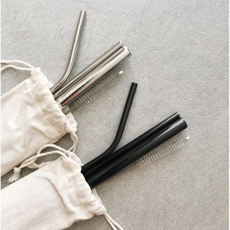 Jual New normal starter kit - Stainless straw set | Shopee Indonesia