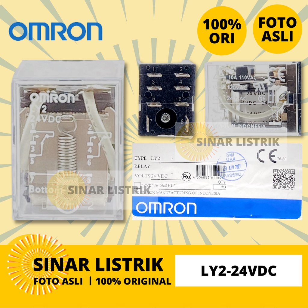 Jual OMRON RELAY LY2-24VDC LY2 24VDC 8PIN | Shopee Indonesia