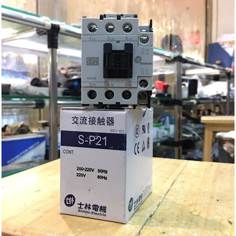 Jual SHIHLIN CONTACTOR S-P21 32A 220V kontaktor 3phase 11kw SP21 / S P21 | Shopee Indonesia