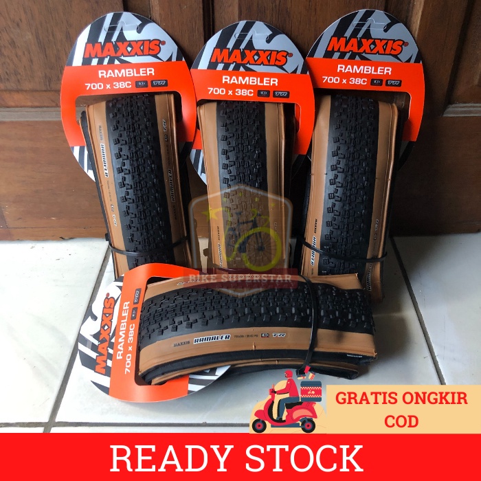 Jual Ban Luar Sepeda Maxxis Rambler 700 x 38c Coffee Wall Kevlar ...
