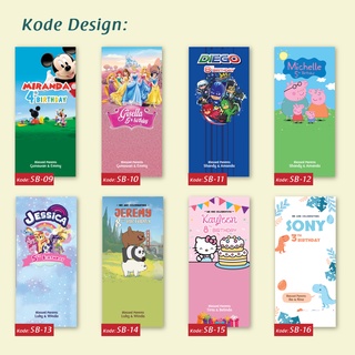 Jual [Isi 60-100] Sticker Ulang Tahun Tema Anak-Anak/ Sticker Birthday ...