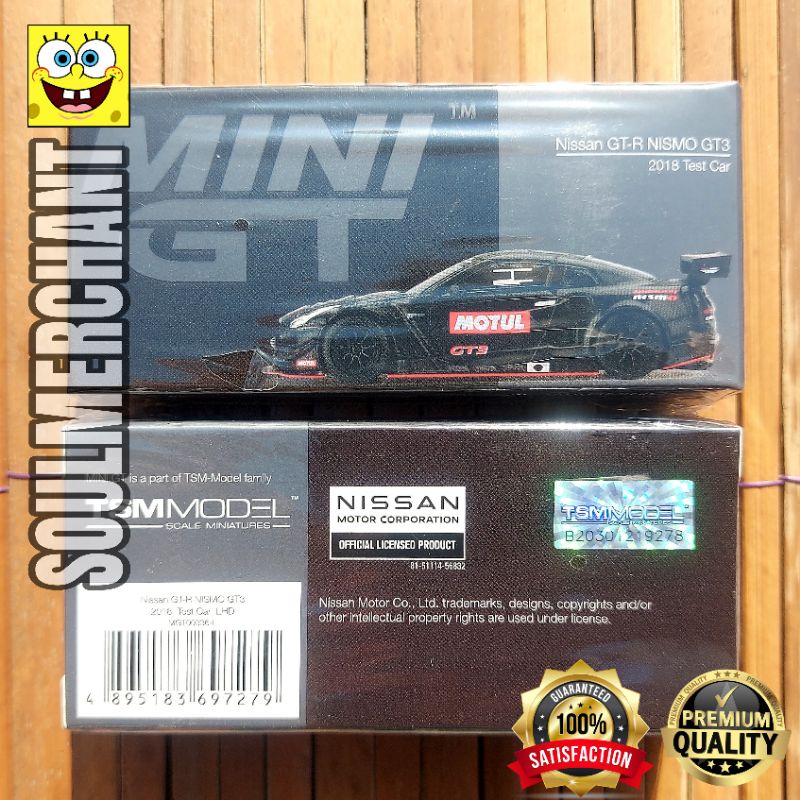 Jual MINI GT MiniGT NISSAN GT-R NISMO GT3 2018 TEST CAR MGT00336 ...