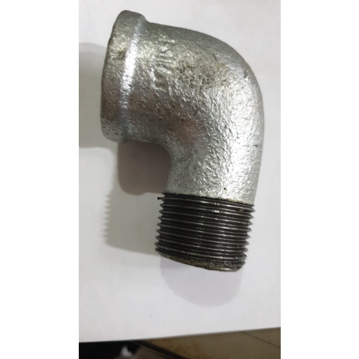 Jual knee Keni drat dalam dan drat luar besi 3/4" female x male thread Keni besi 3/4" elbow besi ...