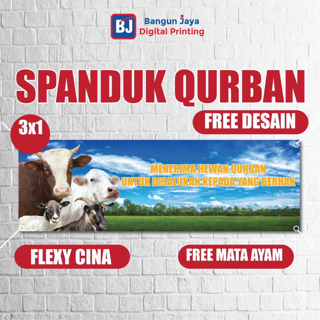 Jual Spanduk Qurban Leberan Idul Adha 2022 Free Desain Shopee Indonesia