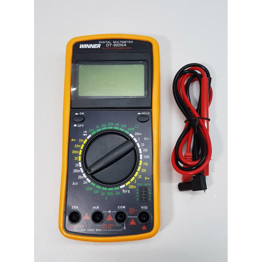 Jual WINNER DT-9205A ( layar gerak ) Digital Multimeter Jumbo ...