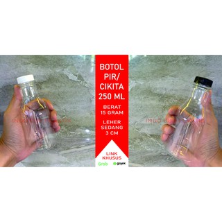 Jual Botol Pir 250ml Botol Plastik 250 ml Botol Pear Botol Cikita Botol ...