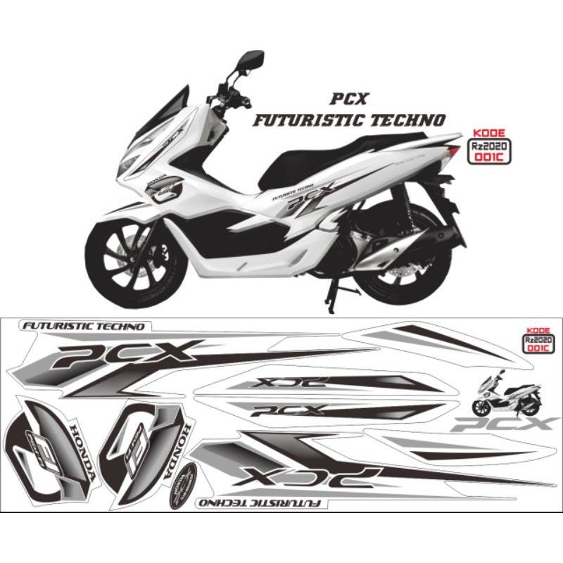 Jual striping variasi honda pcx / decal honda pcx / variasi pcx ir ...