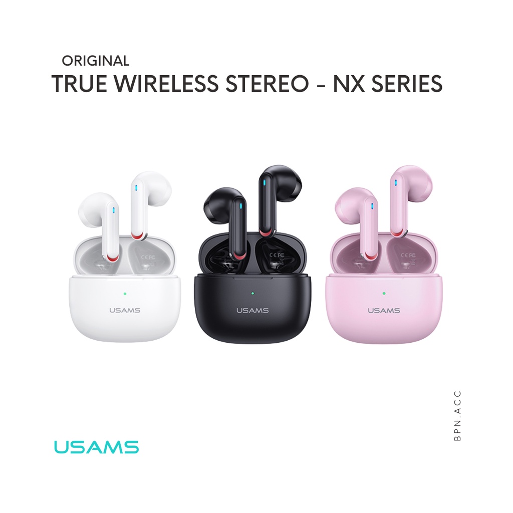 Jual USAMS NX10 (Dual Mic & ENC) TWS Earbuds Bluetooth V5.2 | Shopee ...