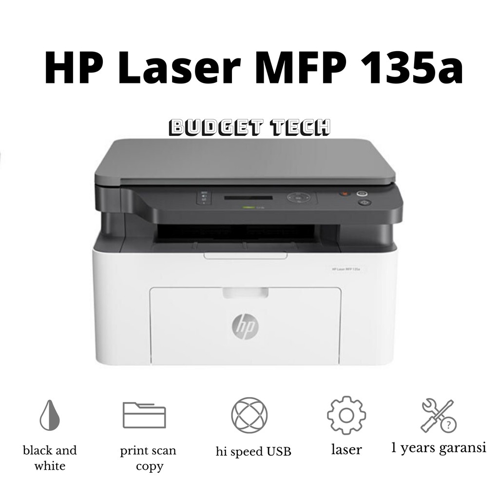 PRINTER HP LASER MFP 135A - PRINT SCAN COPY | Shopee Indonesia